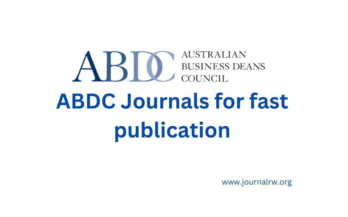 5 ABDC Journals for fast publication - Research Journals