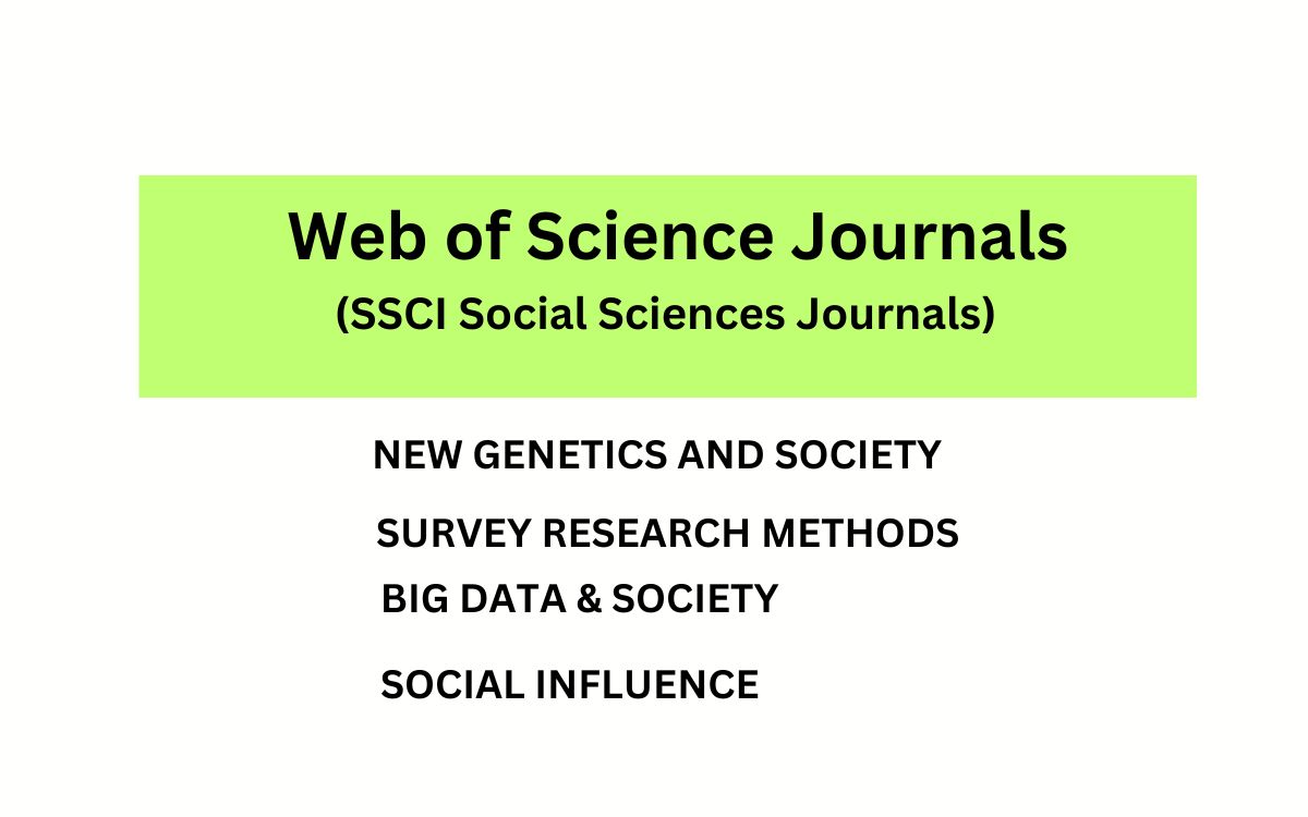 SSCI Social Sciences journals list - Web of Science - Research Journals